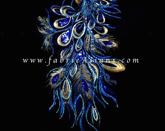 Black feather fabric | Etsy