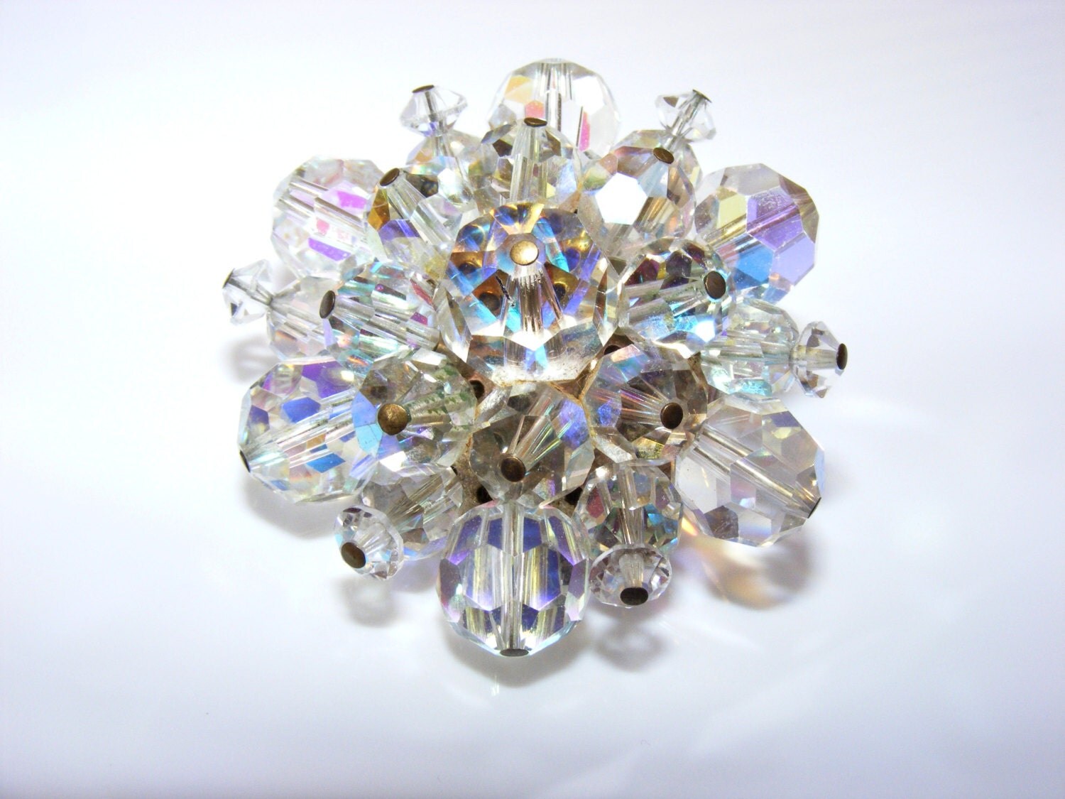 Aurora crystal starburst brooch – Haute Juice