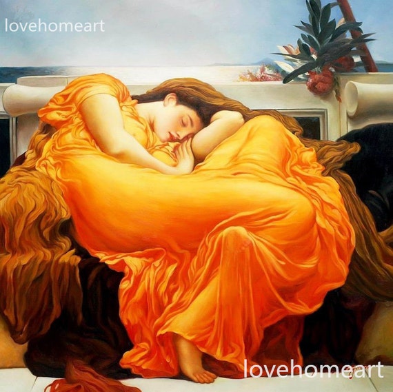 Flaming June Lord Frederick Leighton high quality