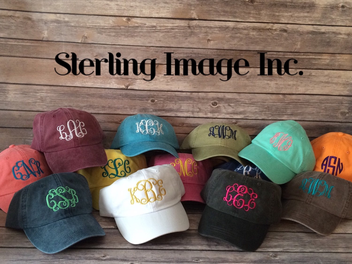 Embroidered Hat Monogrammed Hat Distressed Hat Personalized