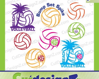 Volleyball monogram | Etsy
