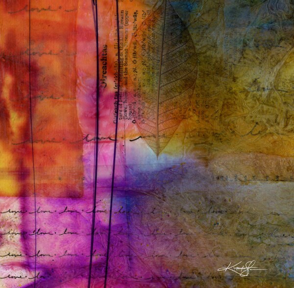 Finding Peace ... Canvas Art Print . Original Abstract