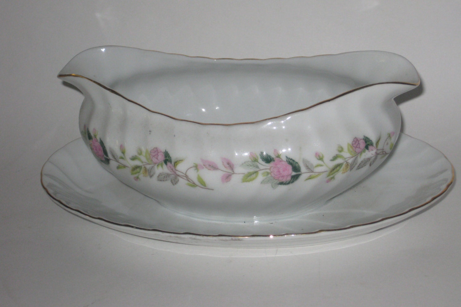Regency Rose Creative Fine China Gravy Boat 1960’s #2345 Japan Vintage ...
