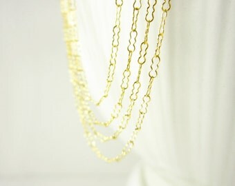Thin gold chain | Etsy