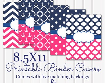 Binder Cover Printables SET 8.5X11-JPG Format not