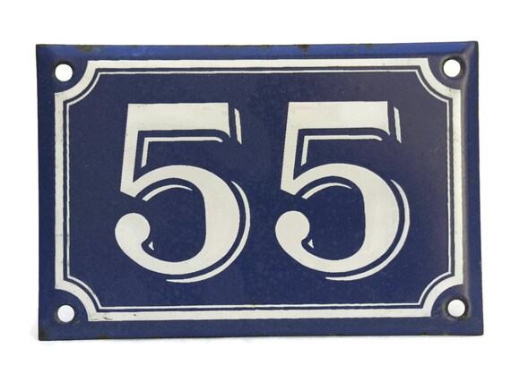 House Door Number 55. French Blue and White by LeBonheurDuJour