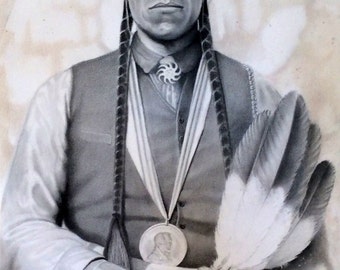 RED MOON RISING native american indian warrior spiritual