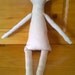 Primitive Muslin doll body blank muslin cotton rag doll