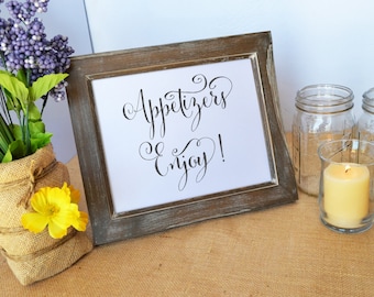 Appetizer sign | Etsy