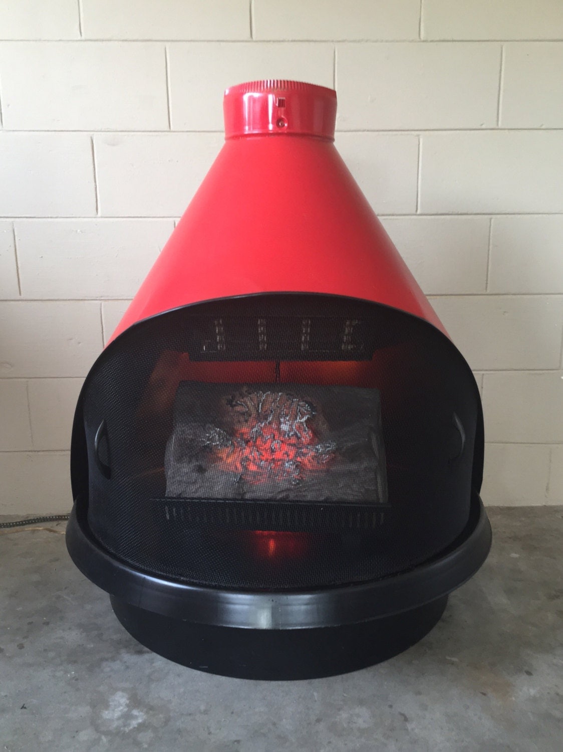 Mid century modern atomic electric fireplace – retro – vintage – Haute ...