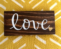 Popular items for standing sign love on Etsy
