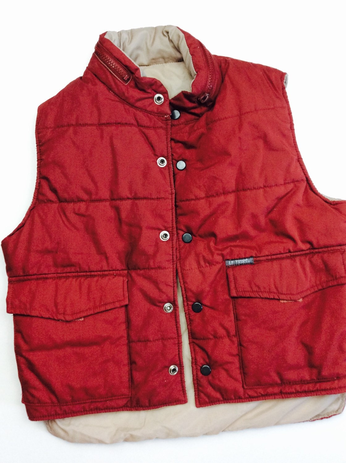 Red vintage vest for women small vest reversible vintage vest vintage ...