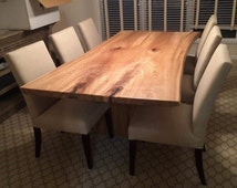 Unique live edge dining table related items | Etsy