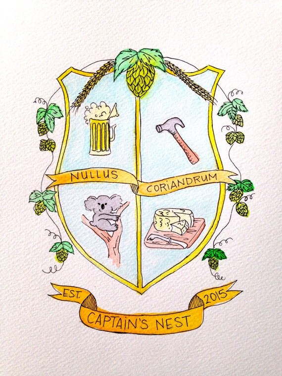 Custom Family Crest by Nixyness on Etsy