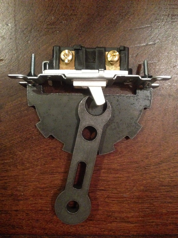 Industrial Triple-Gang Light Switch Cover with Dimmer Sillcock