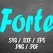 Forte Font Design Files For Use With Your by ClipArtSupplyHouse
