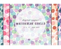 Popular items for watercolor circles on Etsy