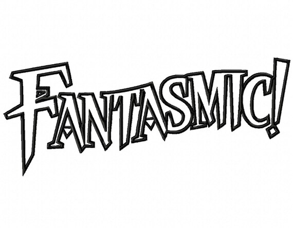 Fantasmic Logo Embroidery Machine Applique Instant