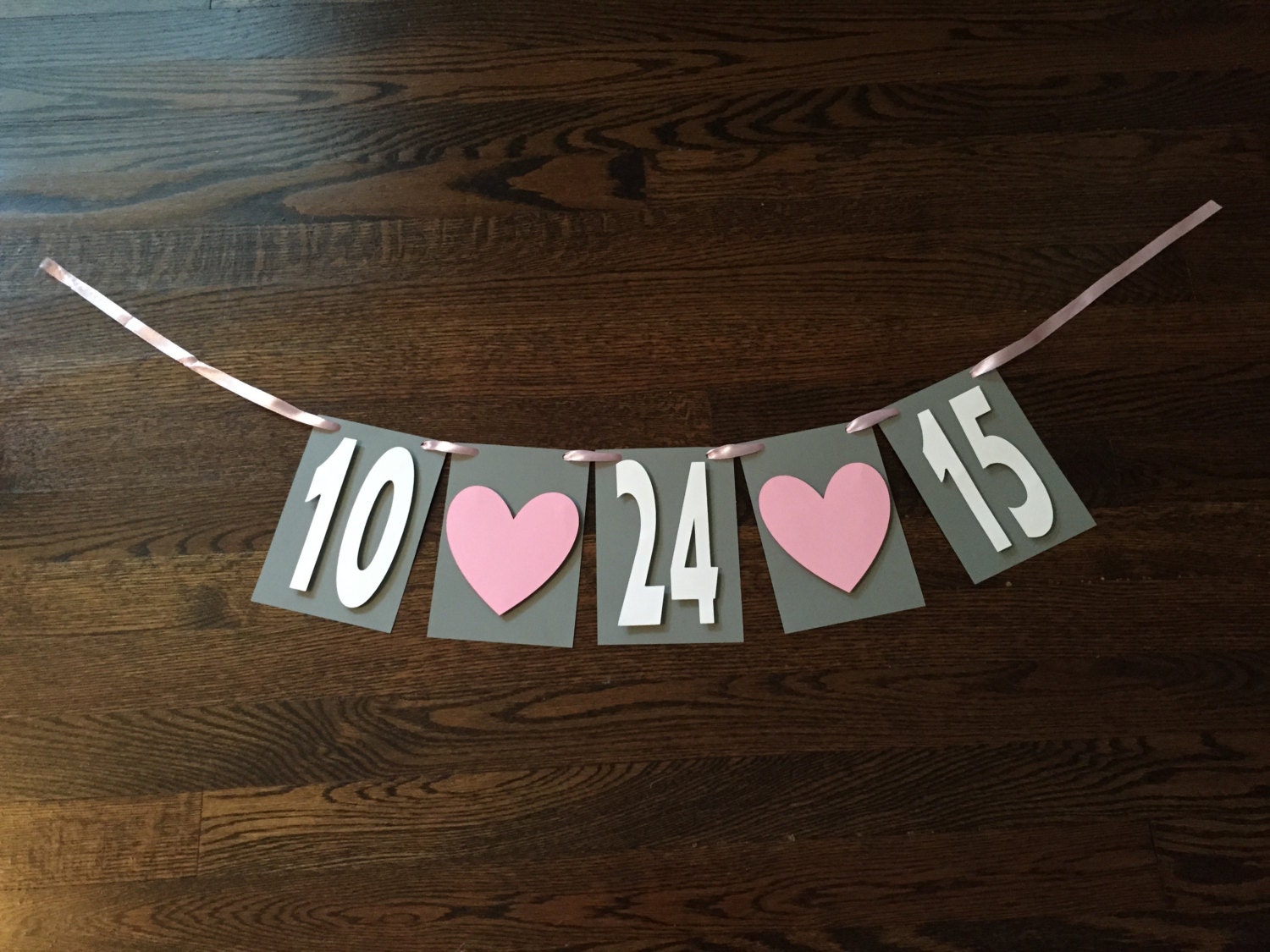 Wedding Date Banner Save the Date Banner Engagement Banner
