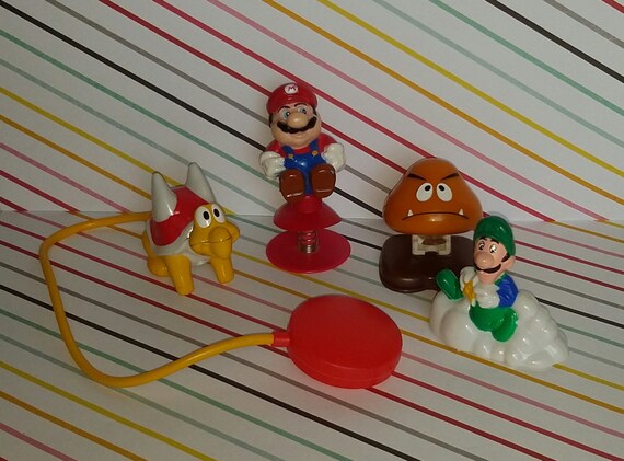 Vintage set of 4 1989 McDonald's Nintendo Toys Super