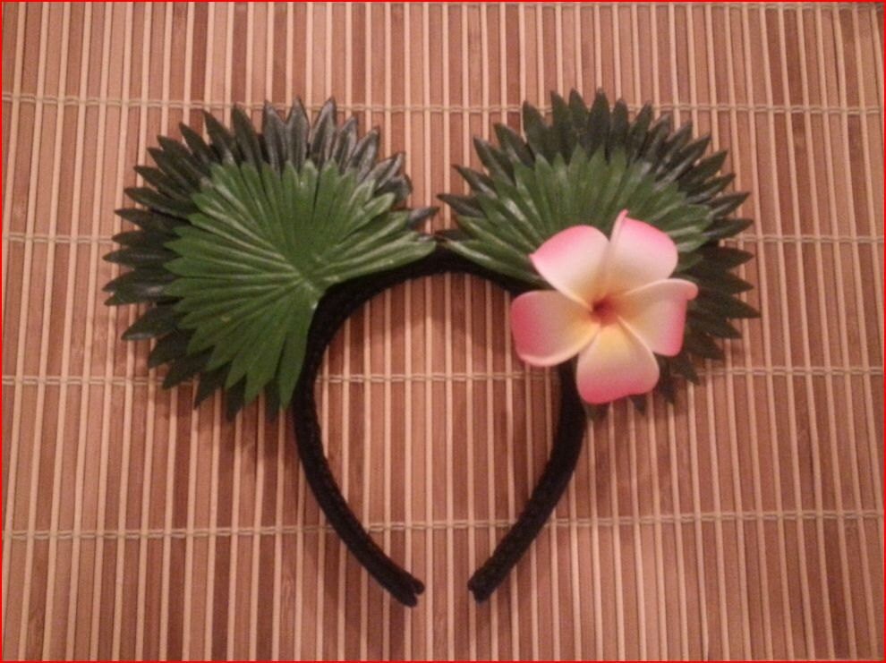 Hawaiian Flower in Ear Mouse Ears by AlohaEars on Etsy