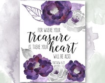 Popular items for where your treasure on Etsy