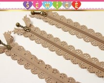 Popular items for lace zipper on Etsy