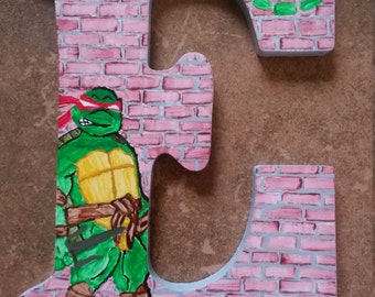 Ninja turtles letter | Etsy