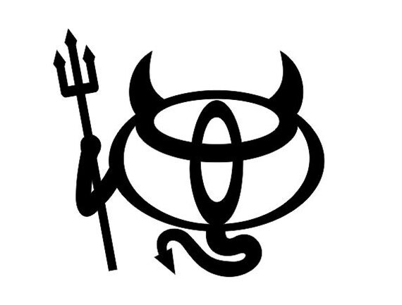 Toyota Devil Logo sticker vinyl decal by STIKERSANDMORE on Etsy
