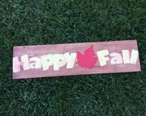 Popular items for happy fall sign on Etsy