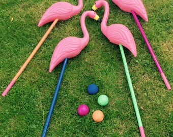 Alice In Wonderland Flamingo Croquet set