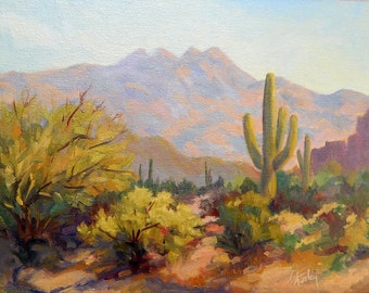Arizona oil painting | Etsy