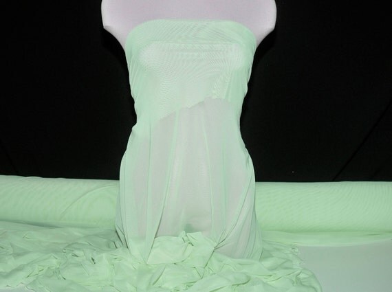 Power mesh stretch fabric semi sheer 4 ways stretch.. Light