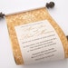 Rustic wedding invitation scroll invitations by ArtfulBeginnings