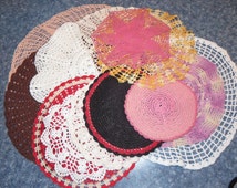 Popular items for colored doilies on Etsy