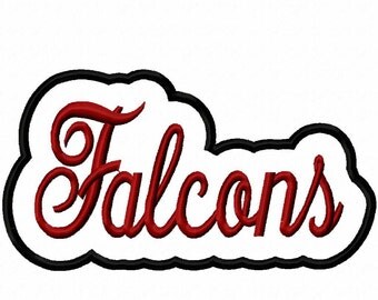 Falcon embroidery | Etsy