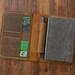 Vintage A6 notebook field notes leather Portfolio cover