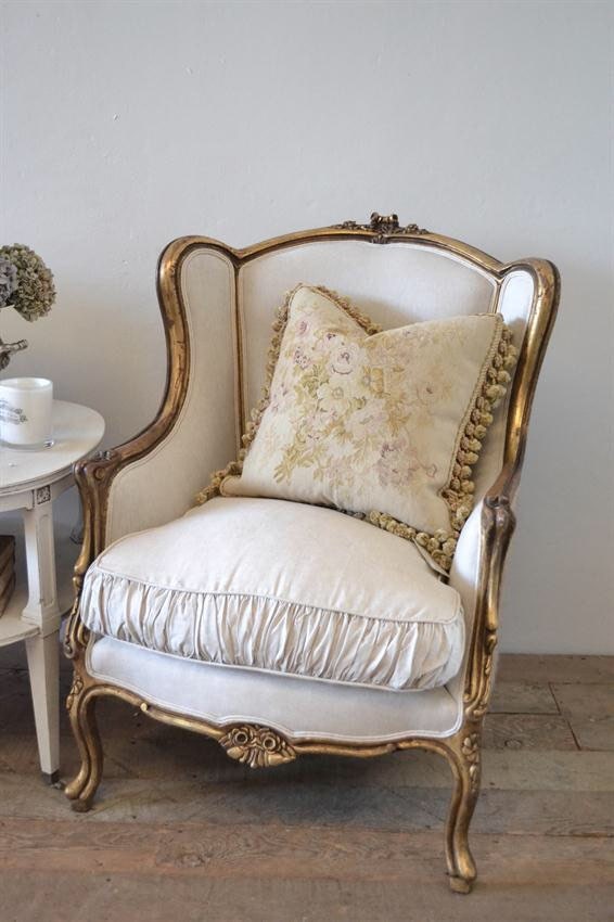 Antique French Gilded Wing Chairs – Haute Juice