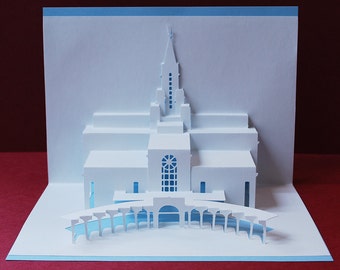 Sacramento LDS Temple Pop-Up Card by PeadenScottDesigns on Etsy