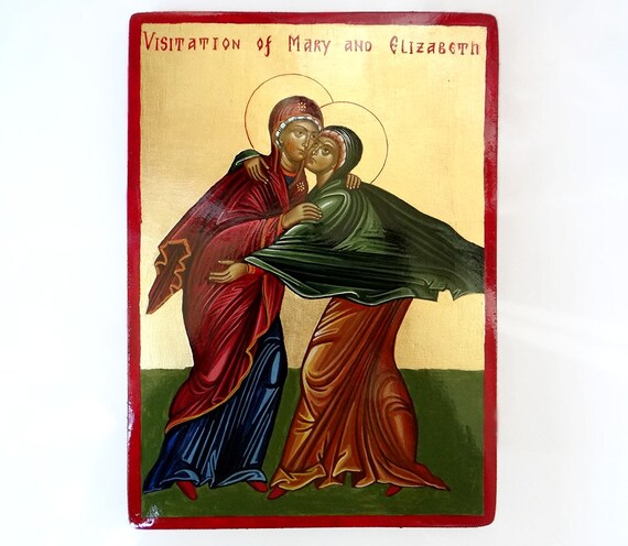 The Visitation of Mary and Elizabeth icon MADE TO ORDER