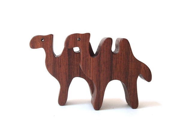 Waldorf Camel Wooden Toys Miniature Wood by OohLookItsARabbit