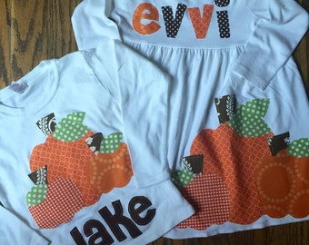 Fall Sibling Outfit Brother Sister Matching by roundthebendagain