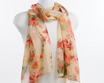 Apricot scarf | Etsy