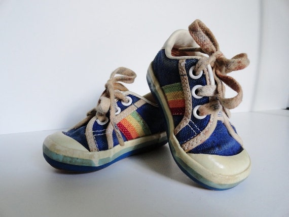 70s Vintage Zips Sneakers Vintage Toddler Sneakers Stride