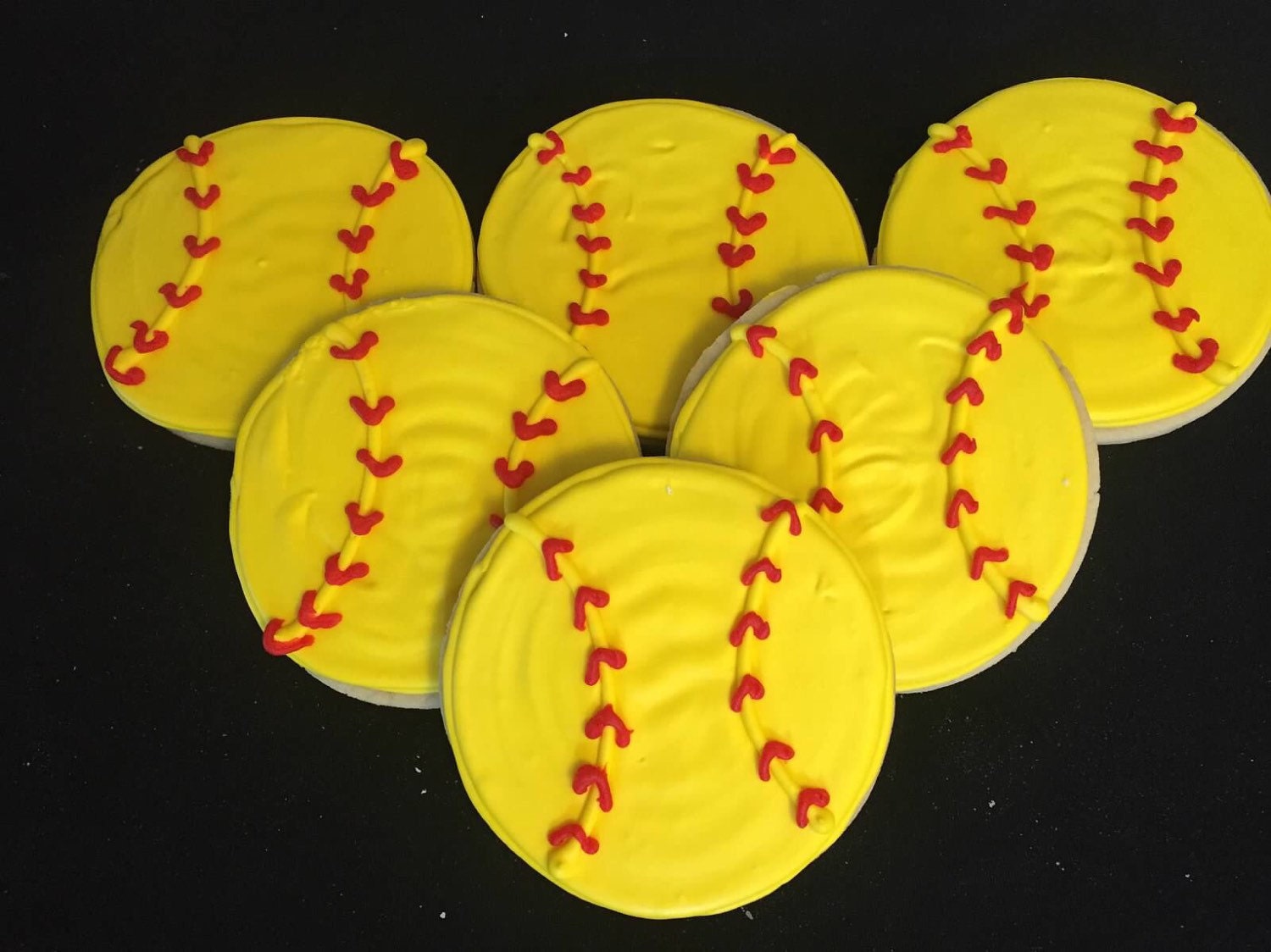 Softball sport Personalized Sugar Cookie Party Favors