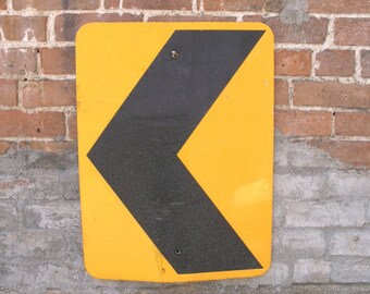 Curved arrow sign | Etsy