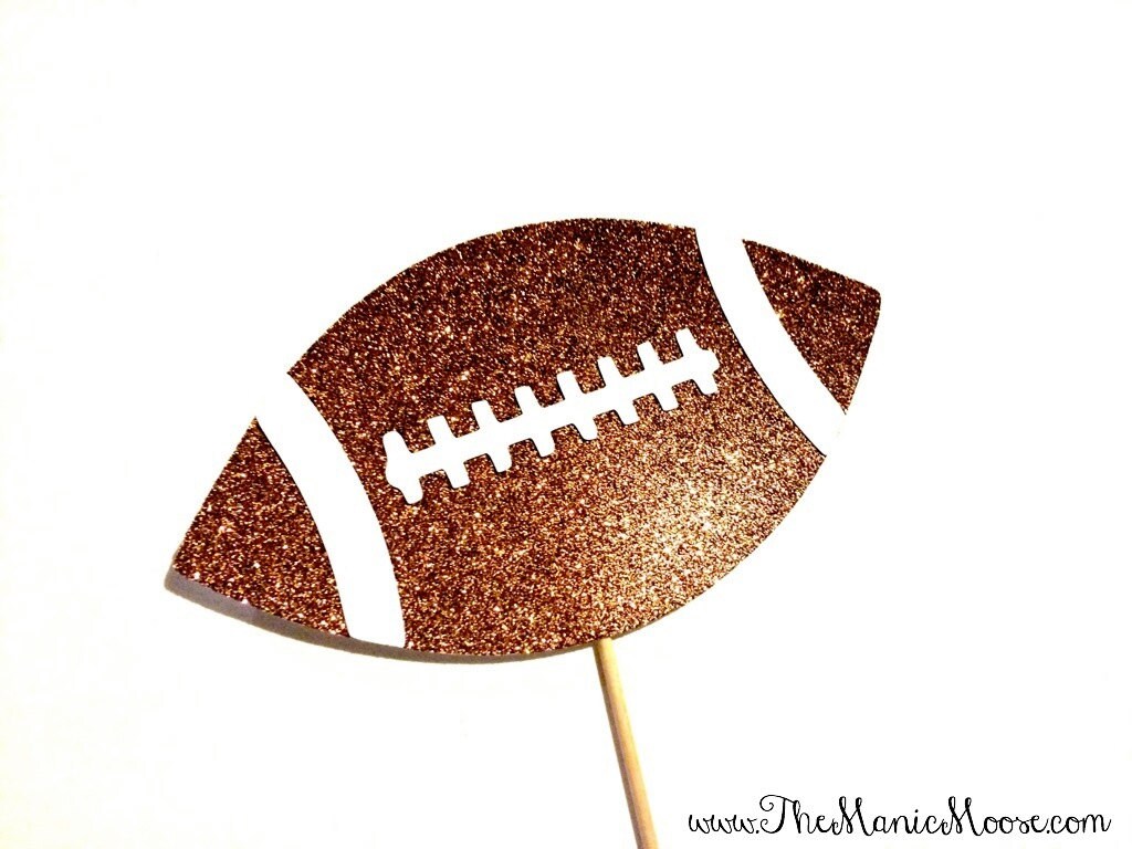 Football Photo Booth Prop Glitter Football Super Bowl Prop