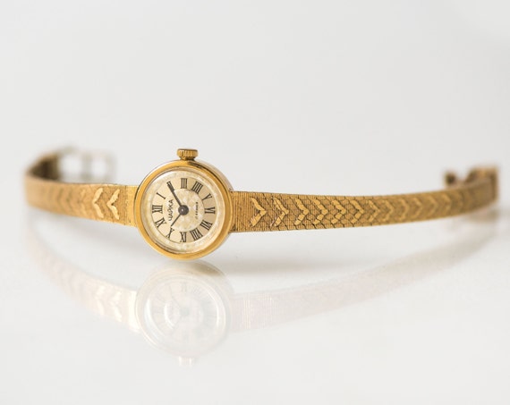 Cocktail watch bracelet Seagull gold plated women's watch