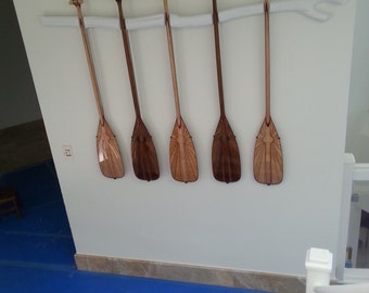 Paddle Display Hangers for displaying your Wood Song Canoe