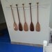 Canoe Paddle Display Hanger Crepe Myrtle Branch by woodsongcanoes